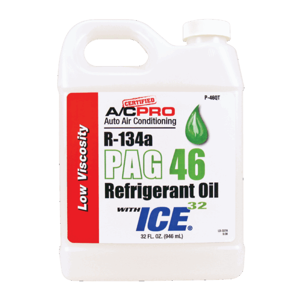 Certified A/C Pro® R-134a PAG 46 Low Viscosity Refrigerant Oil With ICE ...