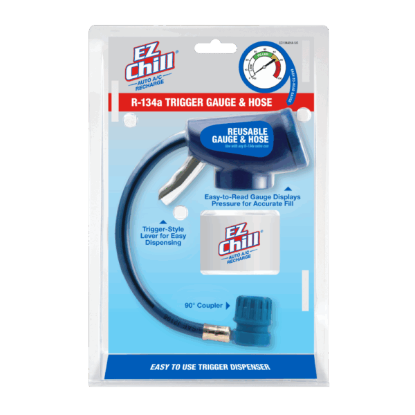 EZ Chill® R-134a AC Reusable Trigger Air Conditioner Refrigerant Gauge ...