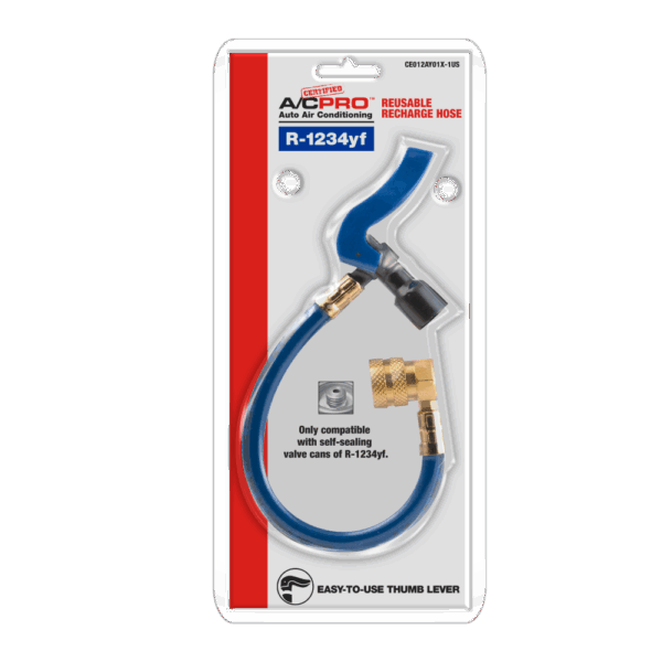 Certified A/C Pro® R-1234yf Reusable Recharge Hose - A/C Recharge Kits